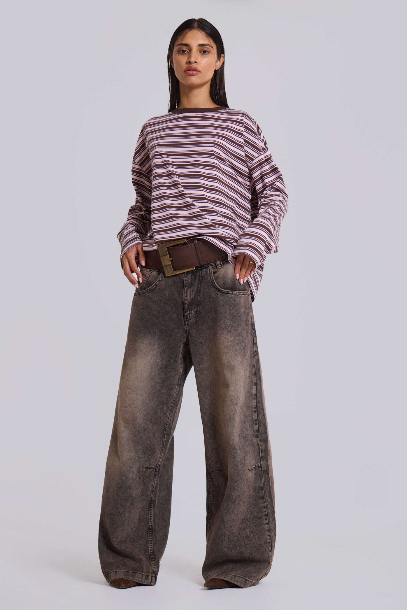Shop Acid Brown Colossus Jeans | Jaded London | Clothing