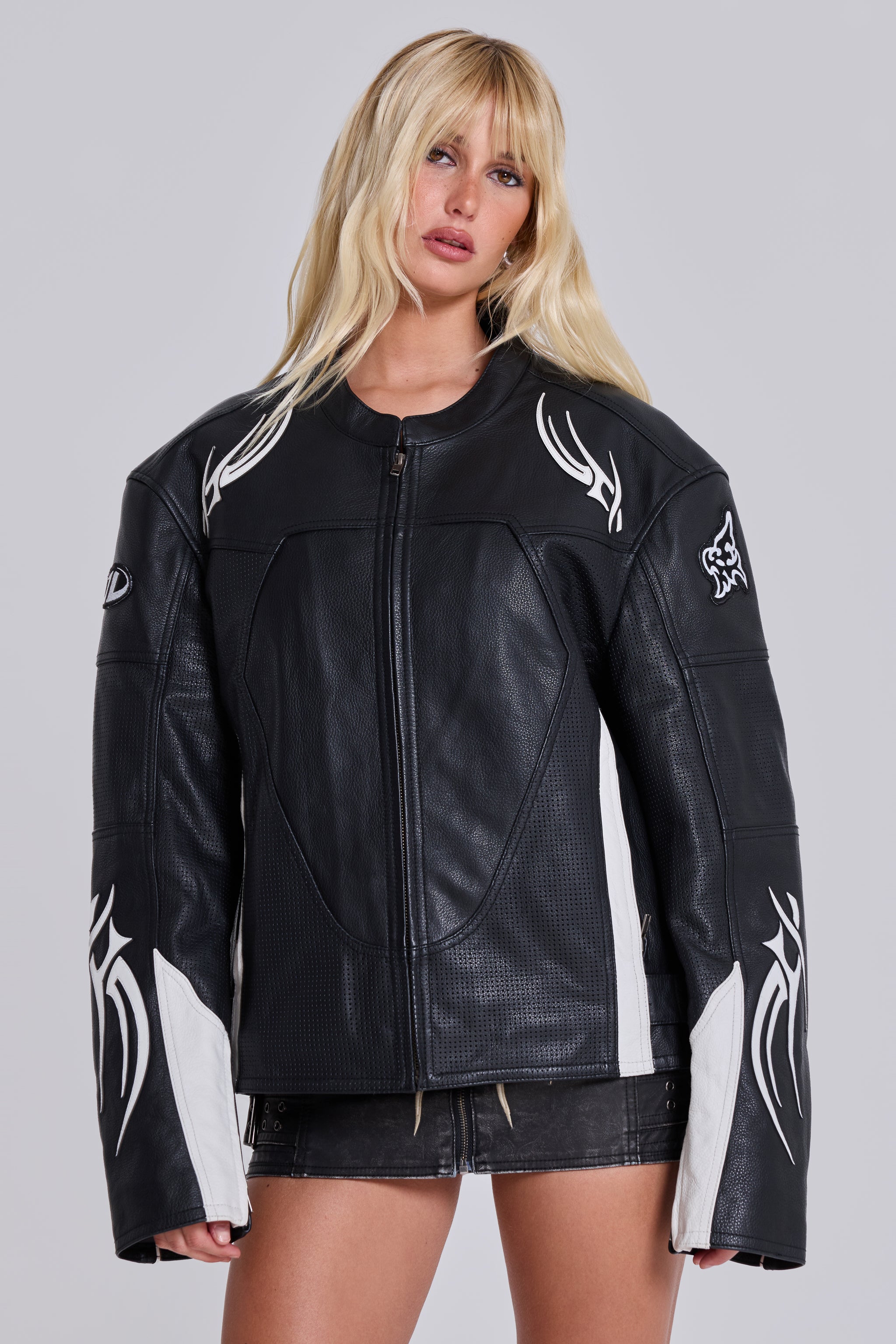 Crash Leather Biker Jacket | Jaded London | Clothing