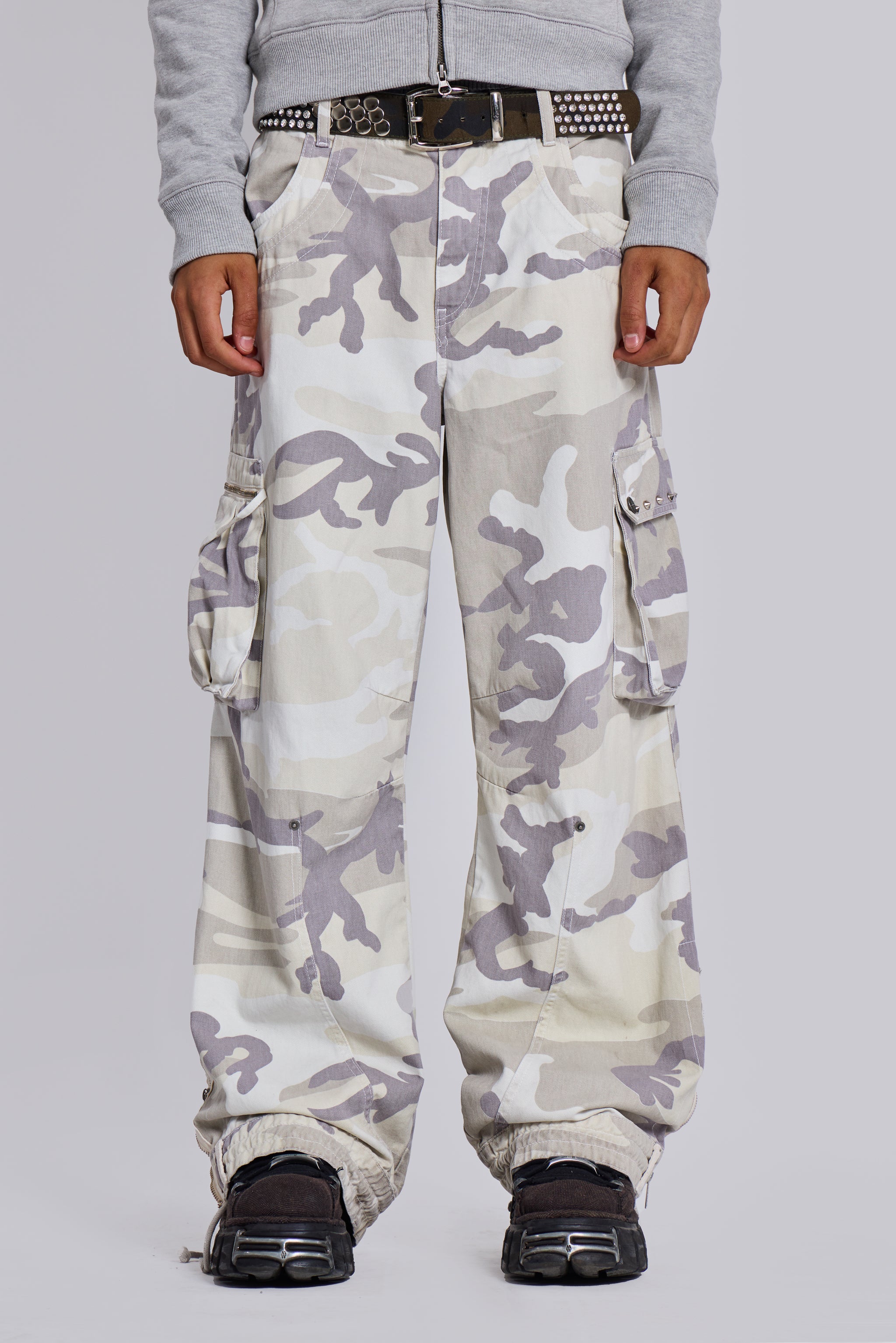 Trooper Snow Camo Cargo Pant | Jaded London