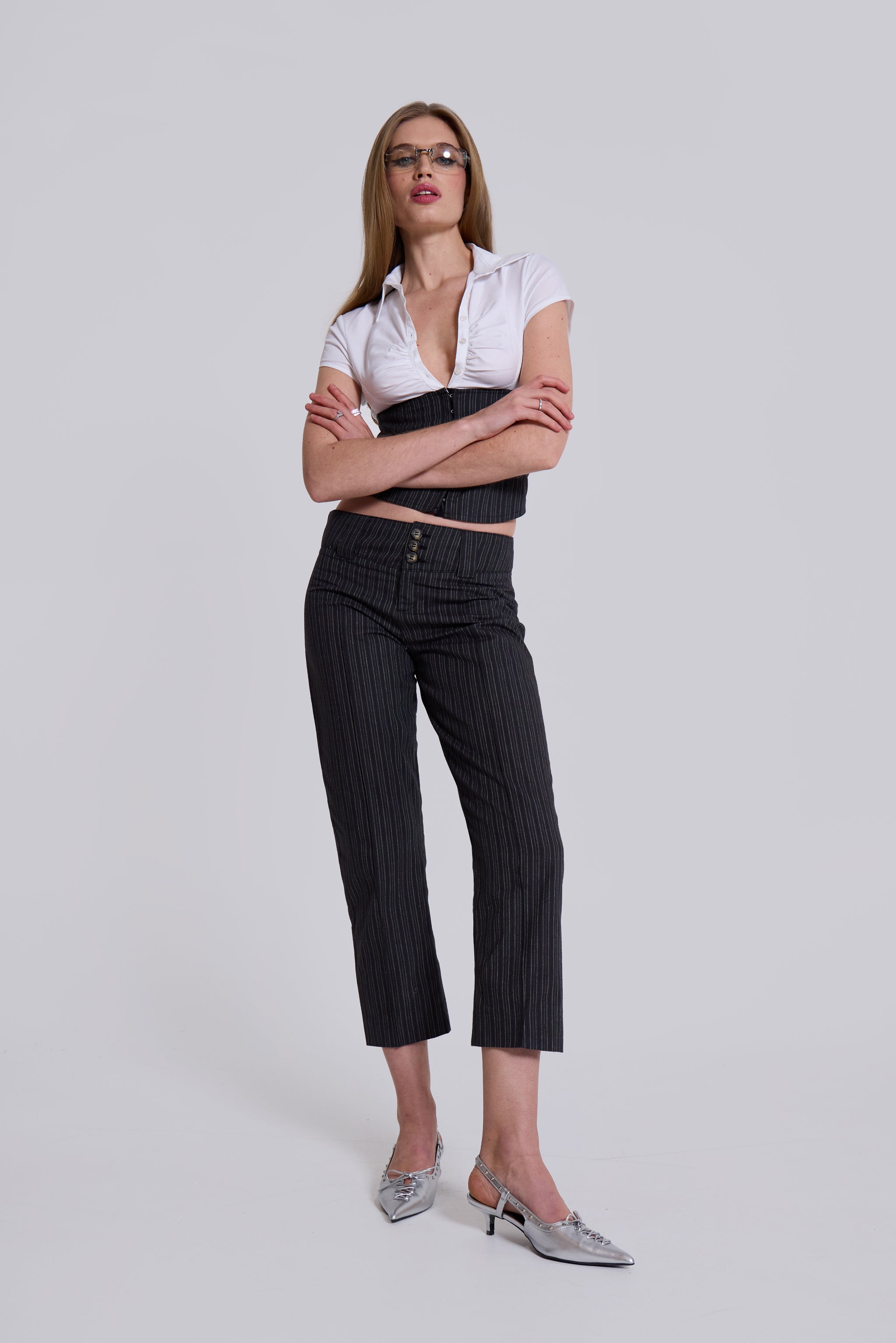 Shop Wednesday Capri Suit Trousers | Jaded London | Clothing