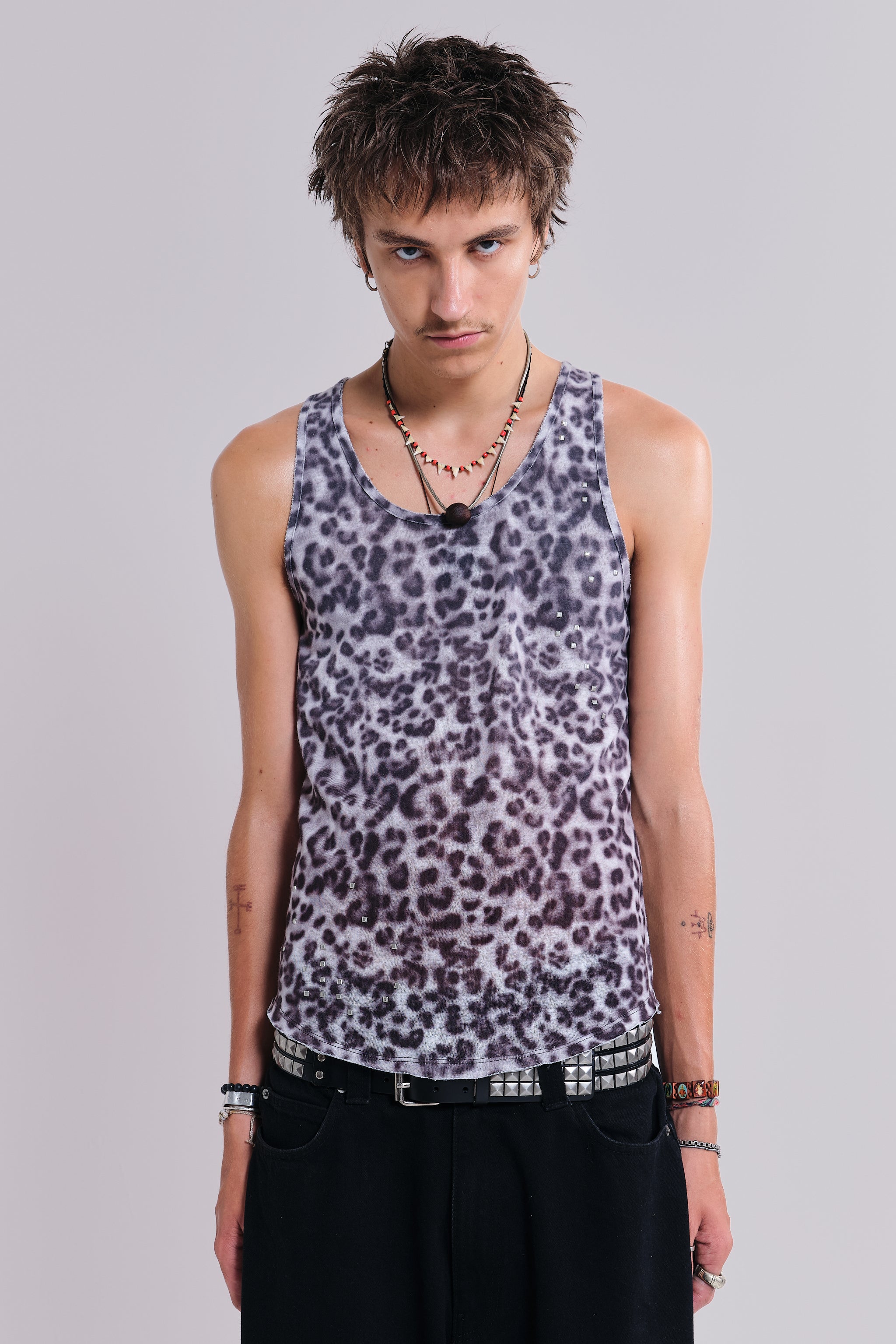 Airbrush Leopard Vest | Jaded London | Clothing