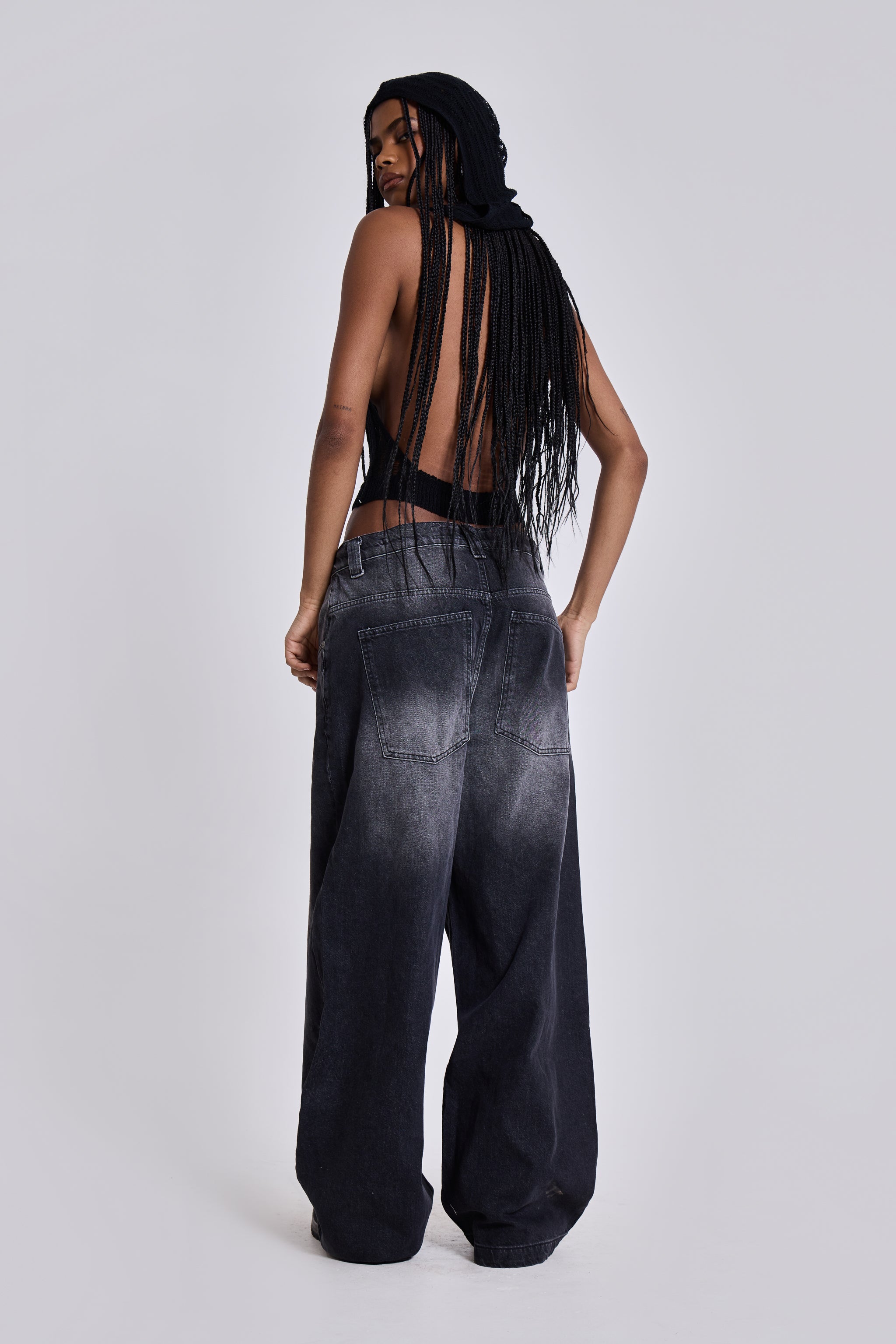 Shop Washed Black Colossus Jeans | Jaded London | Clothing