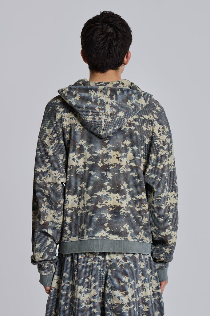 Digi Camo Waffle Hoodie | Jaded London | Clothing