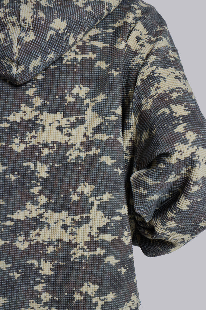 Digi Camo Waffle Hoodie | Jaded London | Clothing