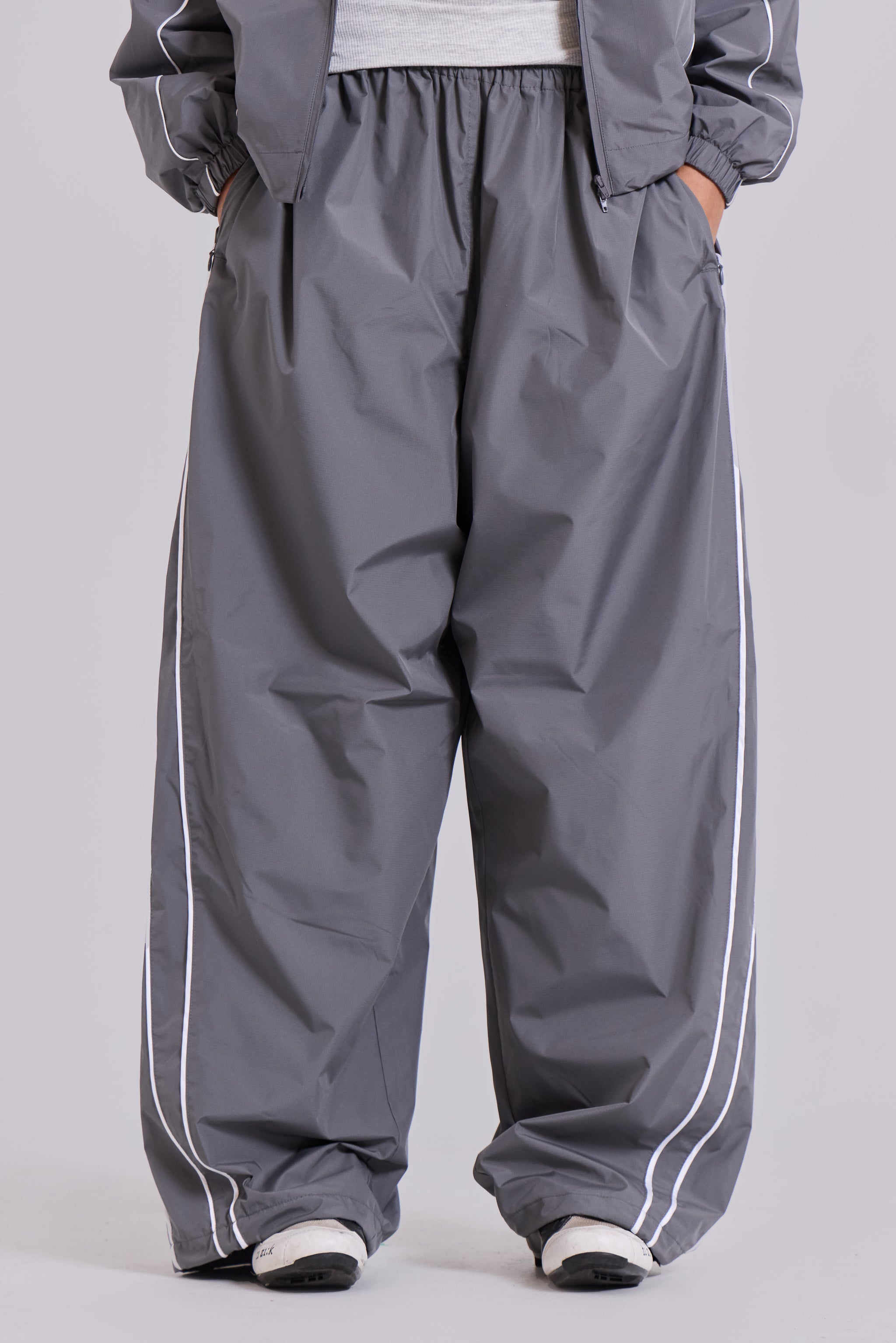 Grey Micro Fibre XL Joggers | Jaded London | Clothing
