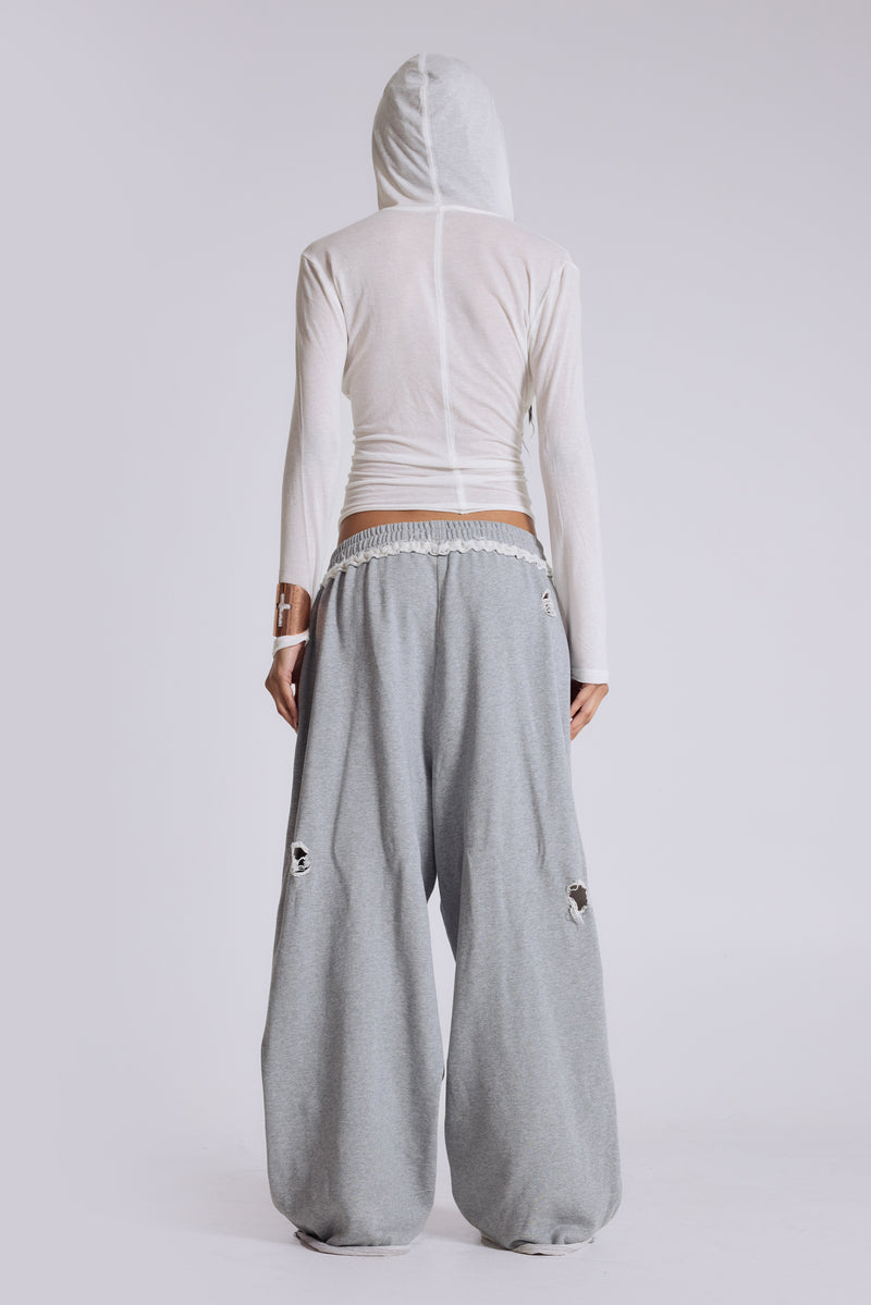 White Marl Mist Hoodie | Jaded London | Clothing