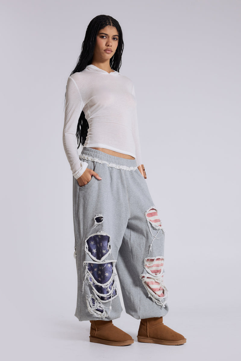White Marl Mist Hoodie | Jaded London | Clothing