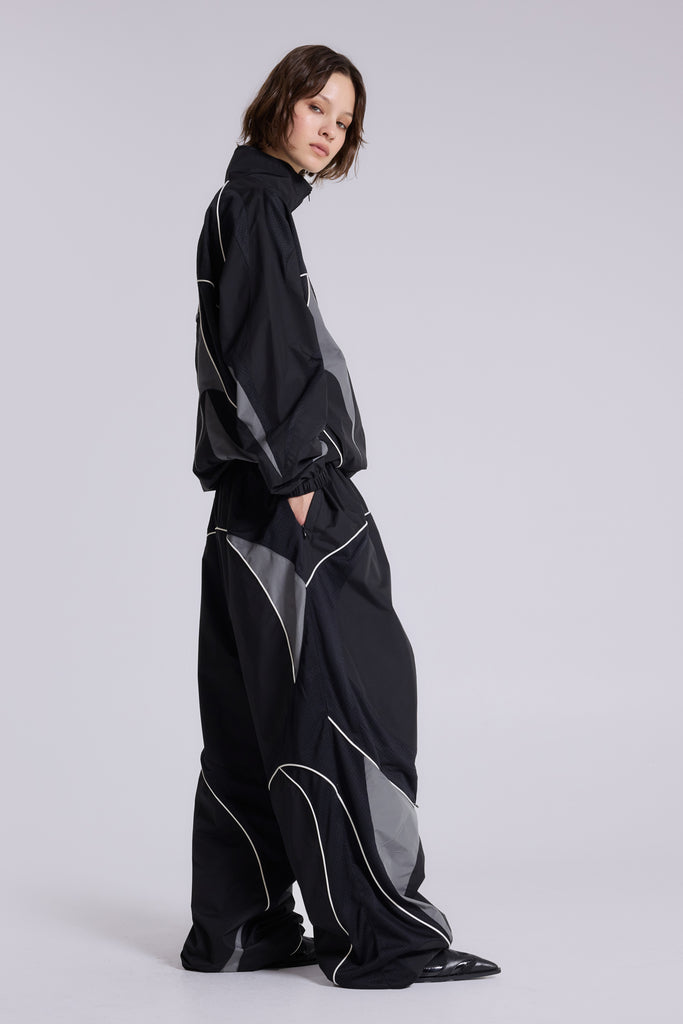 Black Panelled Vapor Jacket | Jaded London | Clothing