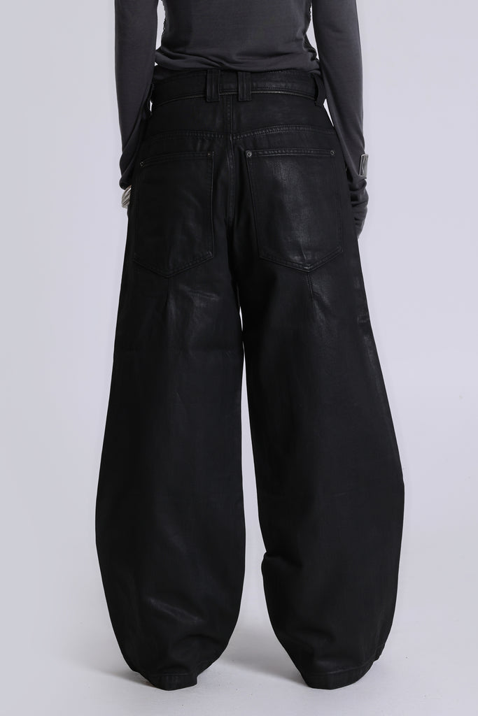 Coated Zip Colossus Jeans | Jaded London