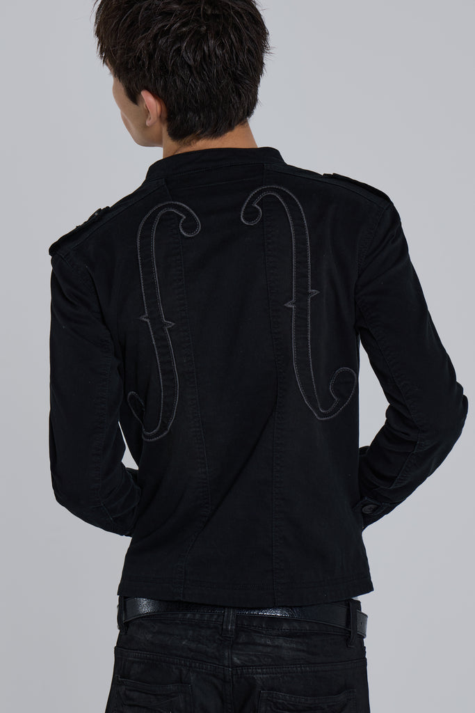 Violin Double Breasted Military Jacket | Jaded London | Clothing