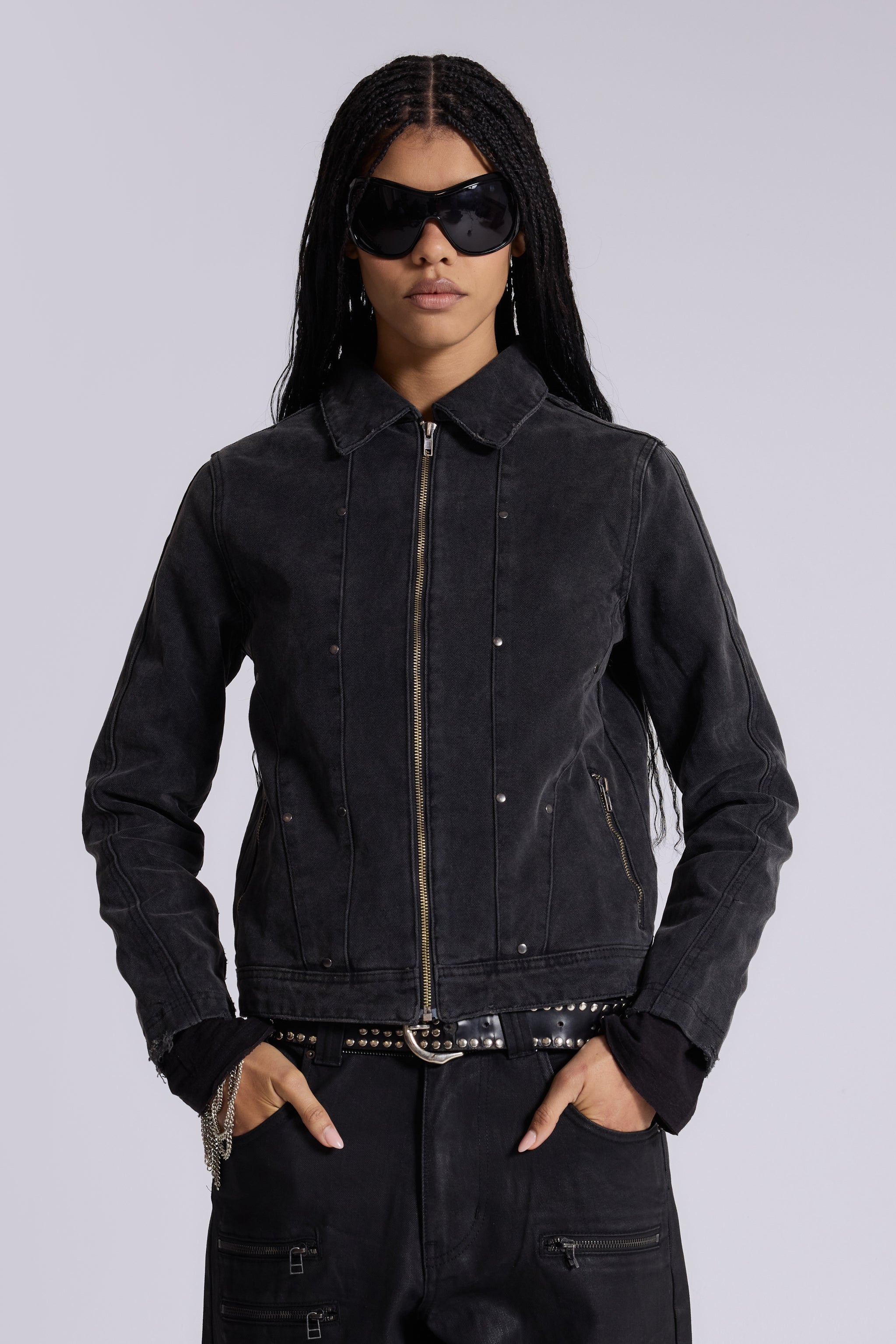Rebel Military Jacket in Khaki | Jaded London