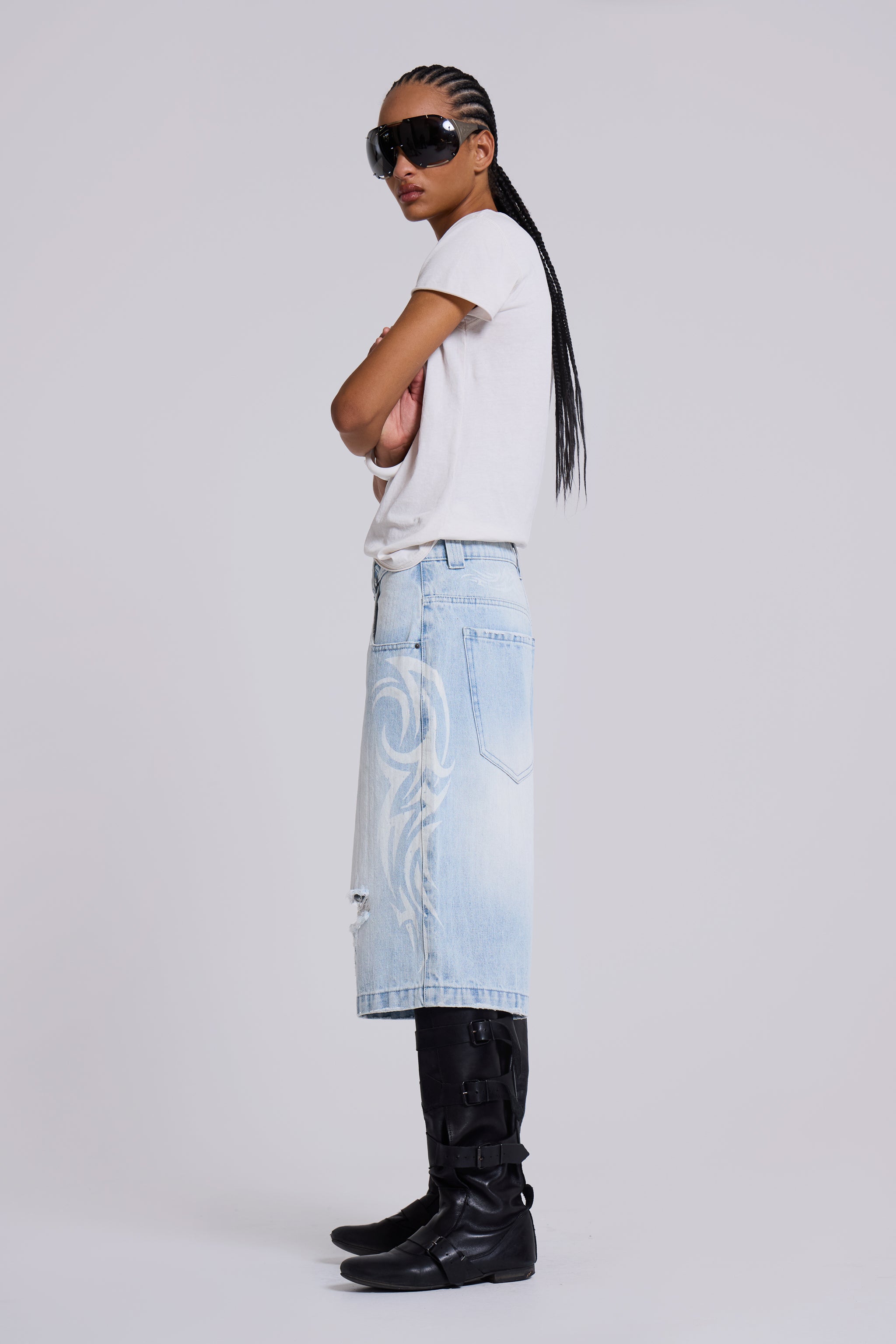 Bleach Blade Colossus Jorts | Jaded London | Clothing