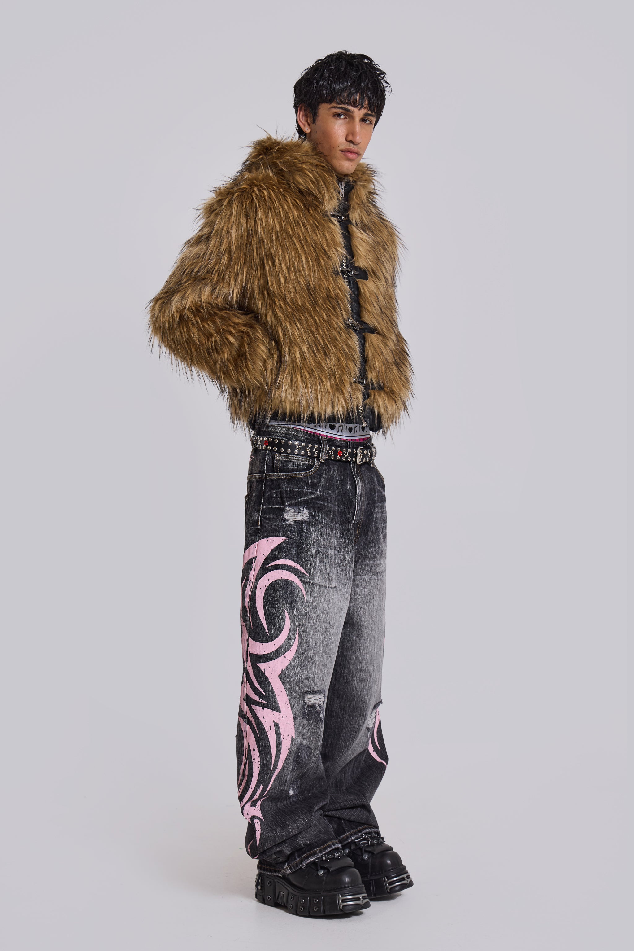Pink Blade XL Colossus Jeans | Jaded London | Clothing